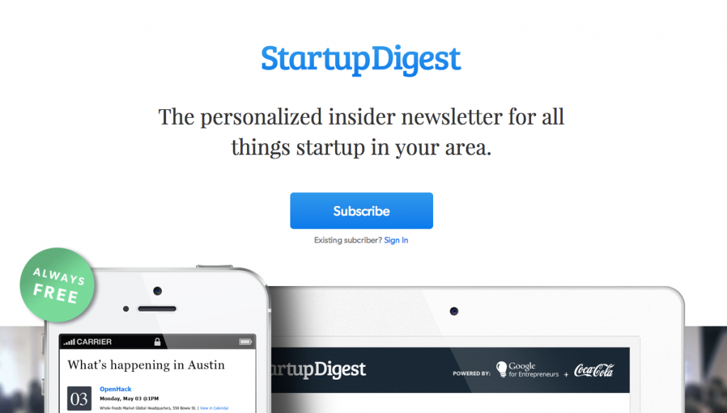 Zack's App of the Week: StartupDigest - OurCrowd Blog